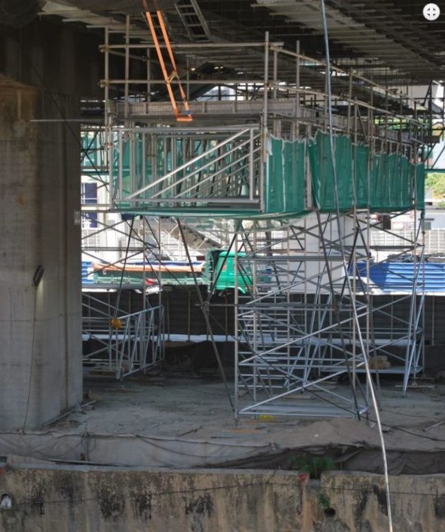 SA3S Special Scaffolding for MRT2 Construction Access